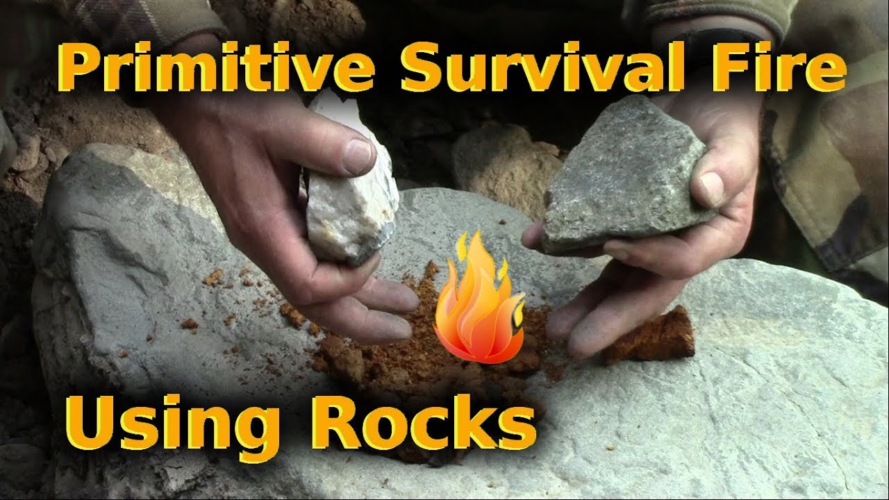 Primitive Survival Fire Using Only Rocks - SurvivalRelated